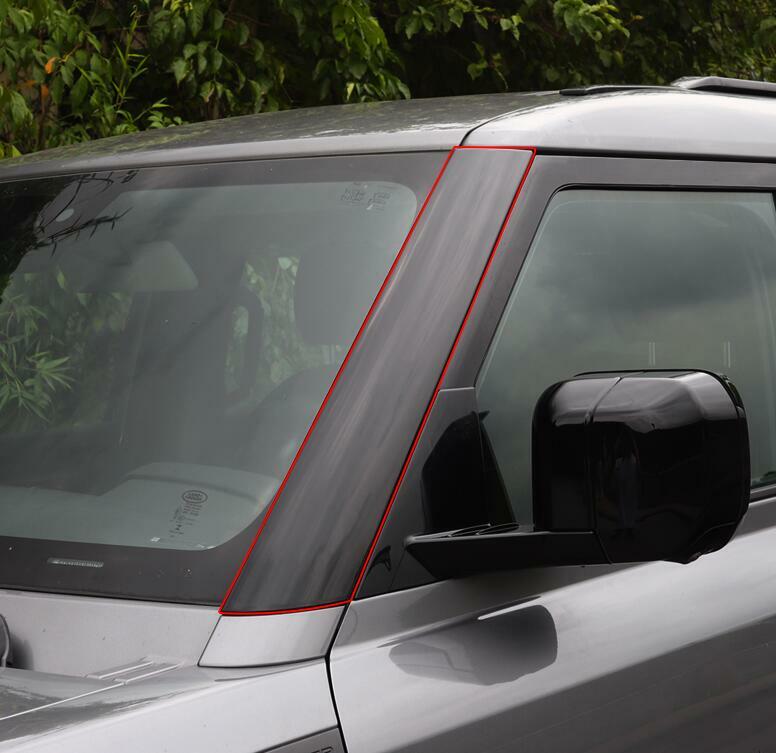 For Land Rover Defender 20-23 Glossy Black Windshield A-pillar Cover ...