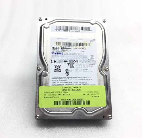 SAMSUNG HD204UI 3.5" 2TB SATA 3 Desktop Hard Disk Drive HDD | eBay