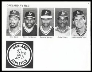 1986 Oakland Athletics Original Team Issue Photo w/ DWAYNE MURPHY ...
