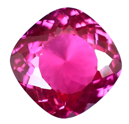 34.75Ct Natürlich Rhodolit Granat Kissen Form Himbeere Pink Certified ...