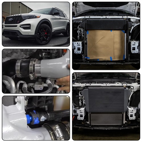 Black Performance Uprated Front Mount Intercooler For 2020-2023 Ford ...