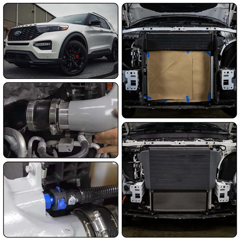 Black Performance Uprated Front Mount Intercooler For 2020-2023 Ford ...