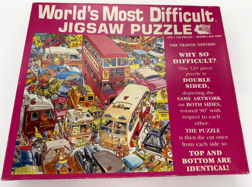 World's Most Difficult Jigsaw Puzzle 529 Pieces Cartoon Vehicles Theme ...