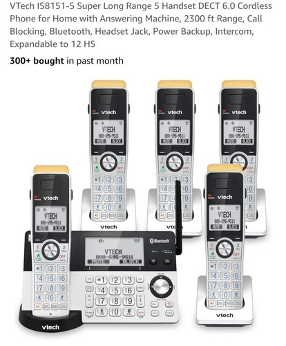 VTech IS8151-5 Handset with Vonage HT802 735078048684| eBay