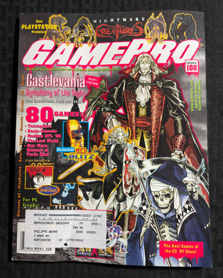 1997 GAMEPRO Video Game Magazine #108 VG 4.0 Castlevania / Ace Combat ...