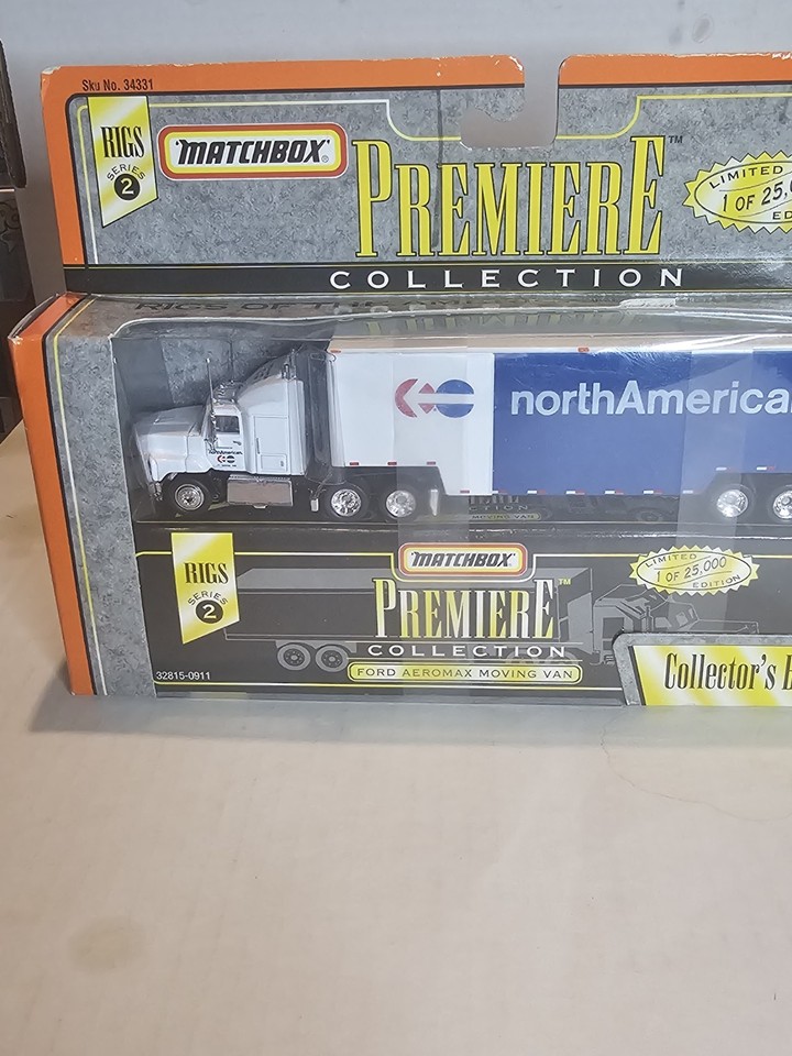 1997 Matchbox Premiere Collection Ford Aeromax Moving Van Ltd. Ed. Rigs ...