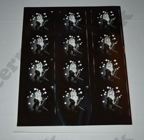 Curvy Woman Busty Female Model contact sheet Vtg Proof Photograph D7 | eBay