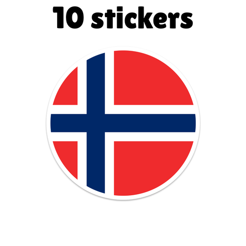 Norway Round Circle Flag Sticker Decal Vinyl Fade & Waterproof | eBay