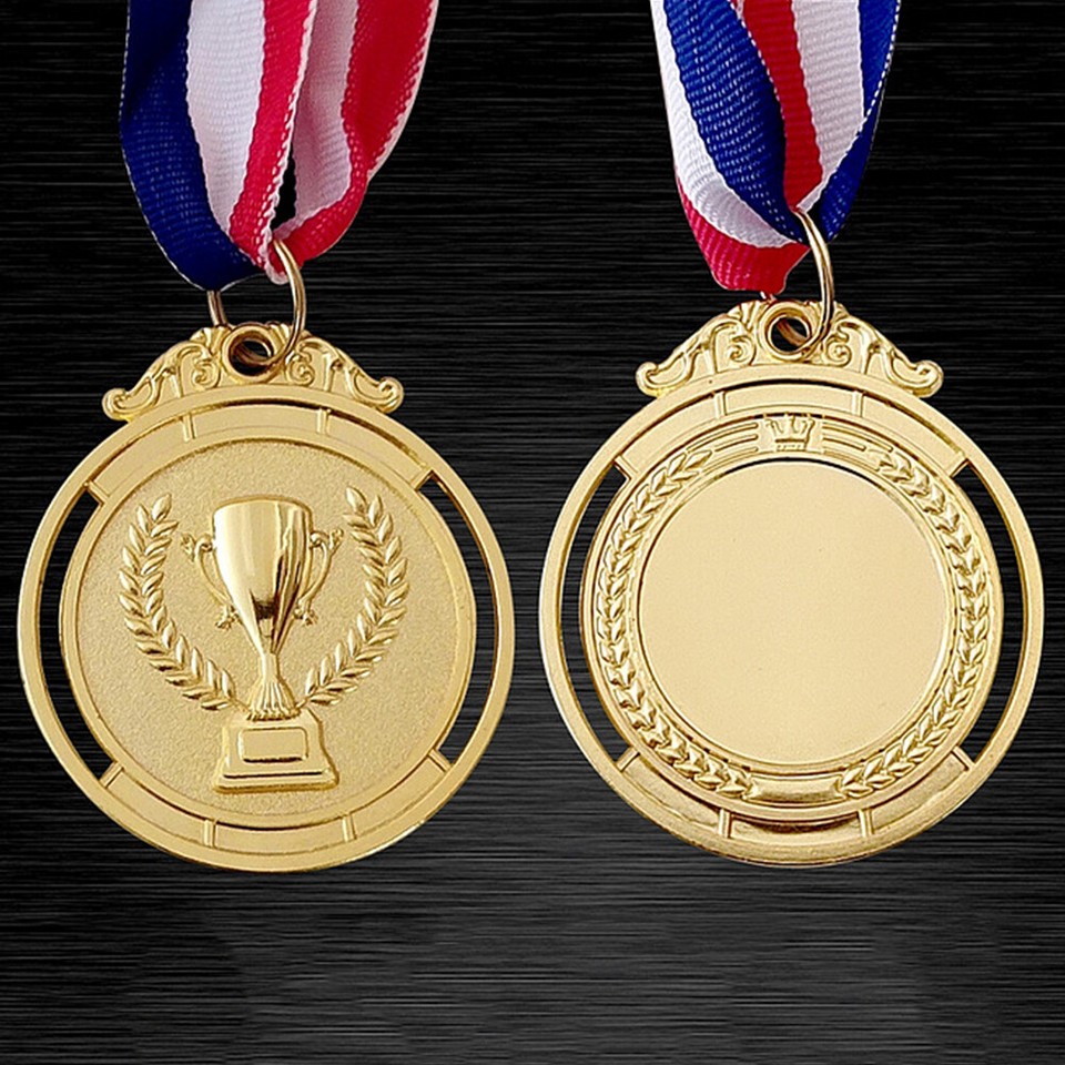 10Pcs Gold Medal Award Medals 5cm Metal Winner Medals for Sports Games ...