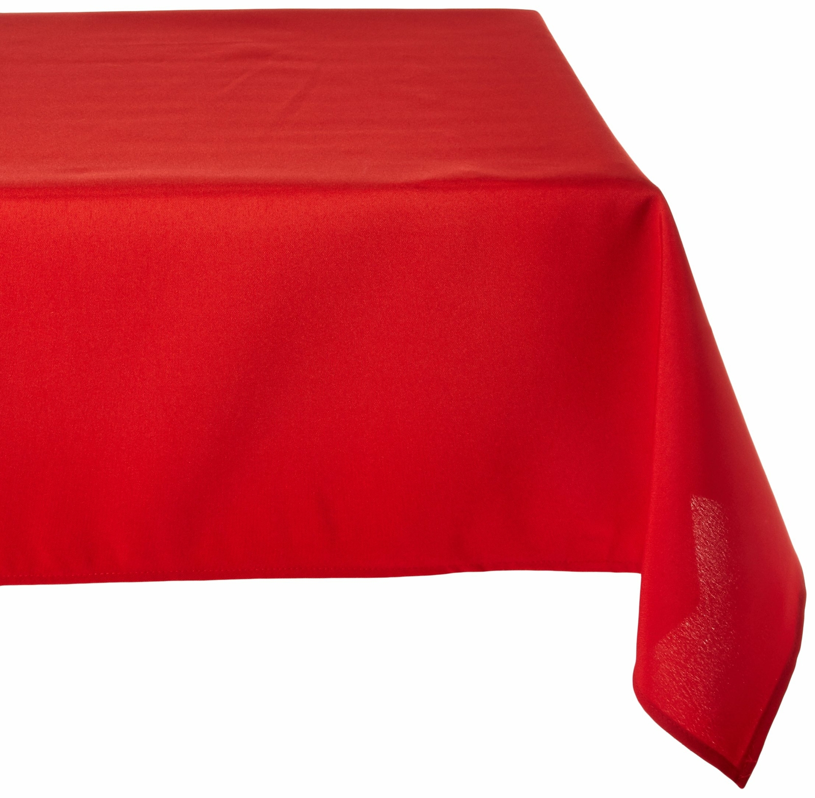 LinenTablecloth 60 X 126-inch Rectangular Polyester Tablecloth Red for ...