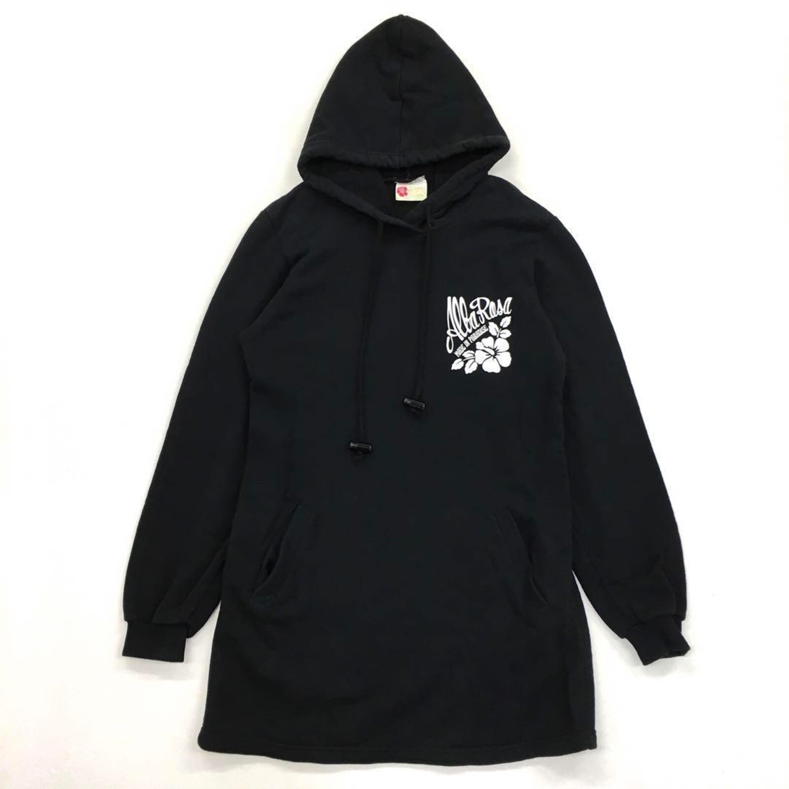 ALBA ROSA Sweat Hoodie Free Size Black Cotton 100% | eBay