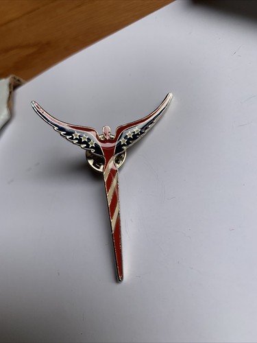 Steven Lavaggi USA Angel of Reconciliation Pin Red White Blue | eBay