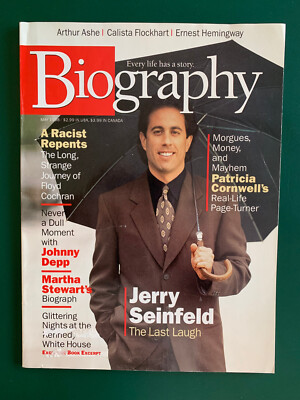 Biography magazine May 1998 - features on Jerry Seinfeld and Arthur ...