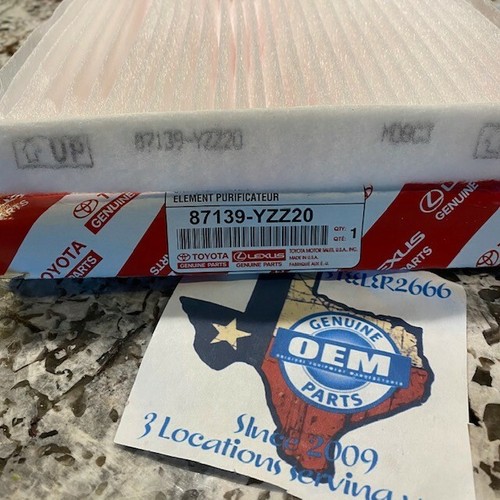 Genuine TOYOTA Cabin Air Filter 87139-07010 87139-YZZ20 87139-YZZ08 OEM ...