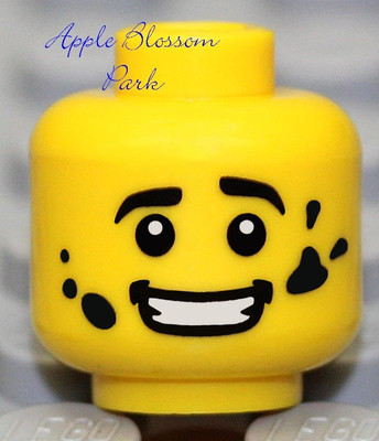 NEW Lego City MINIFIG HEAD Boy w/Dirty Face & Grin -Dino/Kingdoms ...