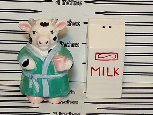 Russ Cow in Rob and Milk Carton Salt and Pepper Shakers - Go With | eBay