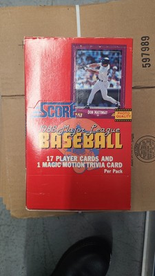 1988 Score Baseball Wax Box 36 Sealed Packs Tom Glavine | eBay