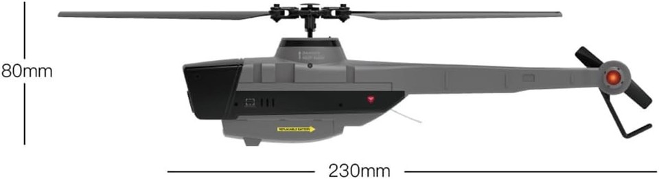 Scout Drone W/ Remote Control 1080P HD Camera RC Military Helicopter 2 ...
