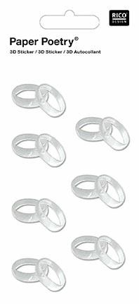 Rico Design Paper Poetry 3D-Sticker Ringe in Farbe Silber 1 Stück | eBay.de