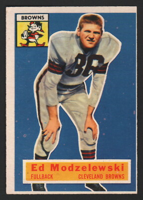 1956 Topps Football #117 - ED MODZELEWSKI - CLEVELAND BROWNS | eBay