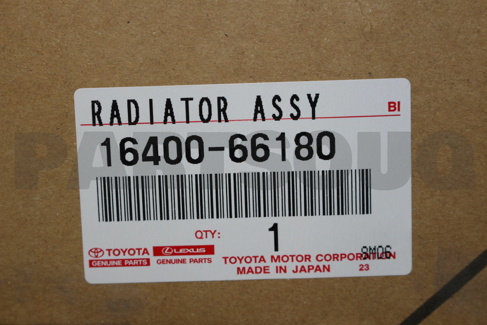 1640066180 Genuine Toyota RADIATOR ASSY 16400-66180 | eBay