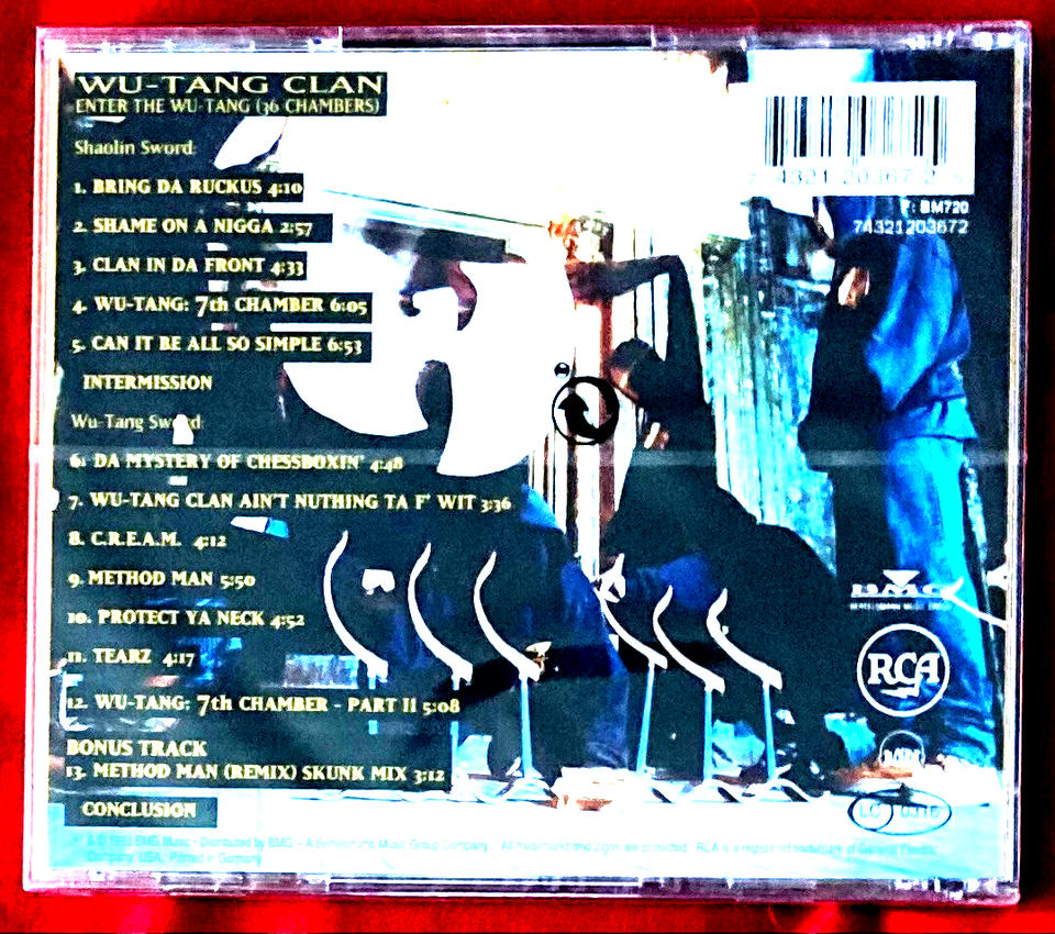 WU TANG CLAN "ENTER THE 36TH CHAMBER" CD * EU PRESSING * STILL SEALED ...