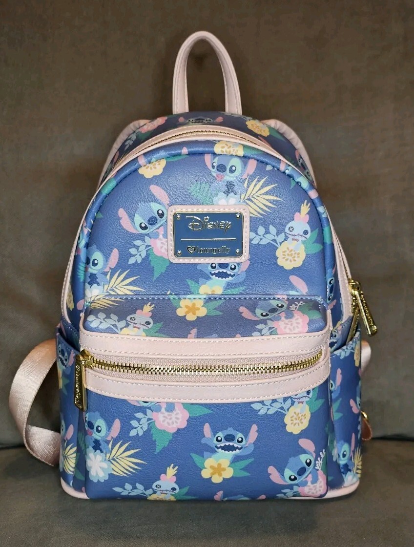 Disney Loungefly Stitch Scrump Mini Backpack OG HEART… - Gem