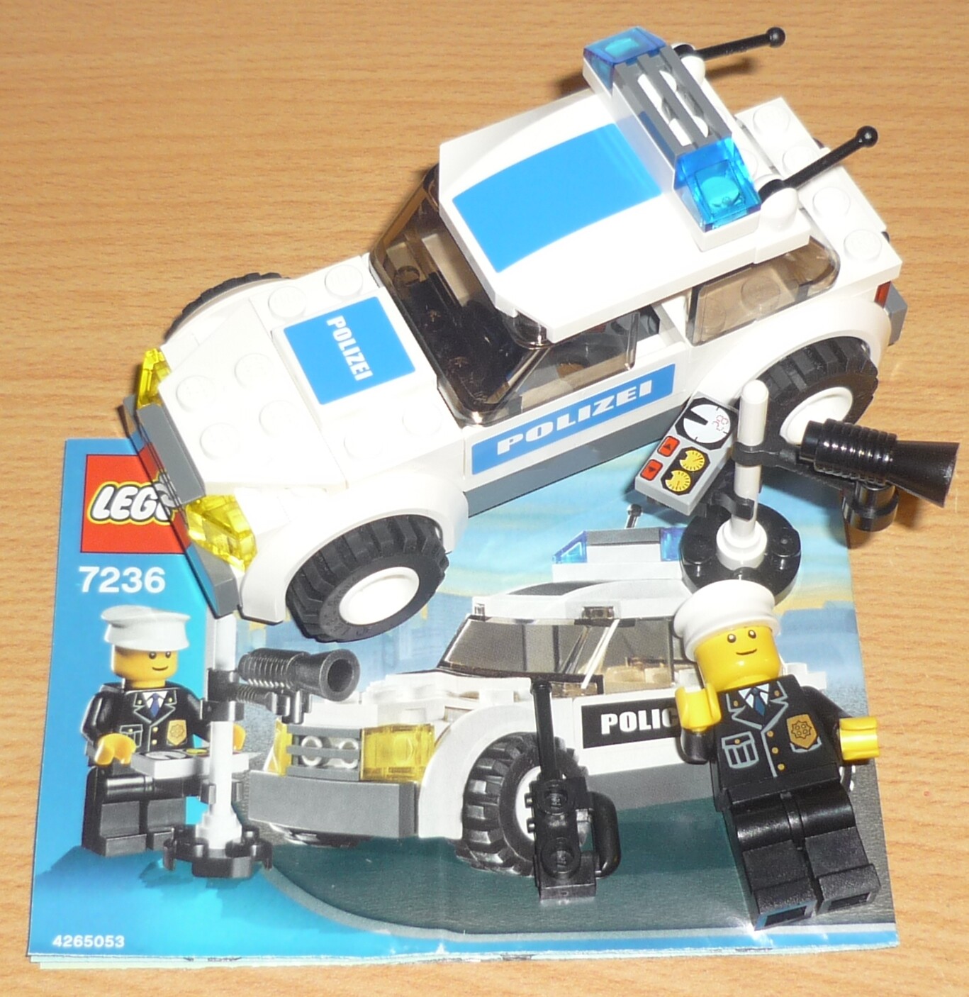 Lego City 7236 Modernes Polizeiauto (Aufkleber blau) v. 2005 + OBA | eBay