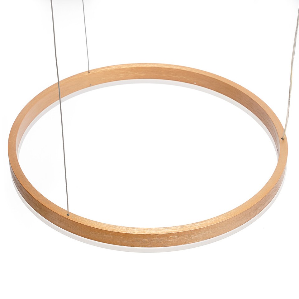 LED Pendant Light Modern Chandelier Acrylic Ring Lighting Fixture ...