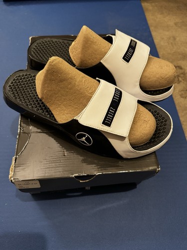 AIR JORDAN ALPHA FLOAT PREMIER 2011 BLACK/WHITE-CONCORD 414786 002 Sz ...