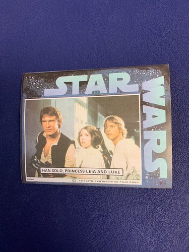1977 Star Wars General Mills Adpac Cereal Sticker Han Solo Princess ...