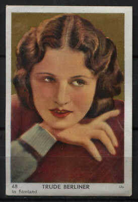 Trude Berliner Vintage Movie Film Star Trading Card | eBay