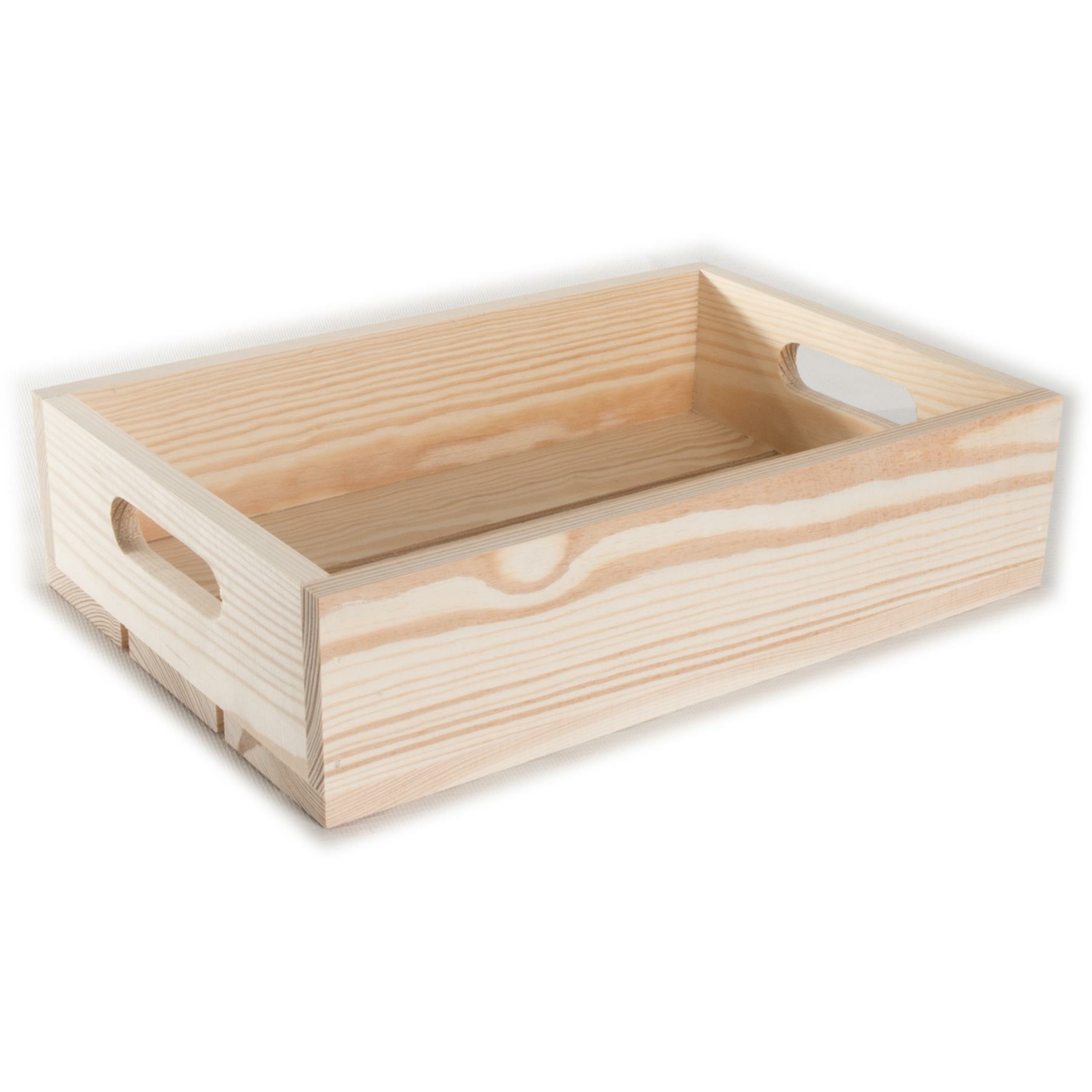 Wooden Strong Shallow Crate | 30 x 20 x 7 cm | Display Presentation ...