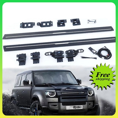 Fit for 2020-2024 LR Defender 110 4D Deployable Electric Running Board ...