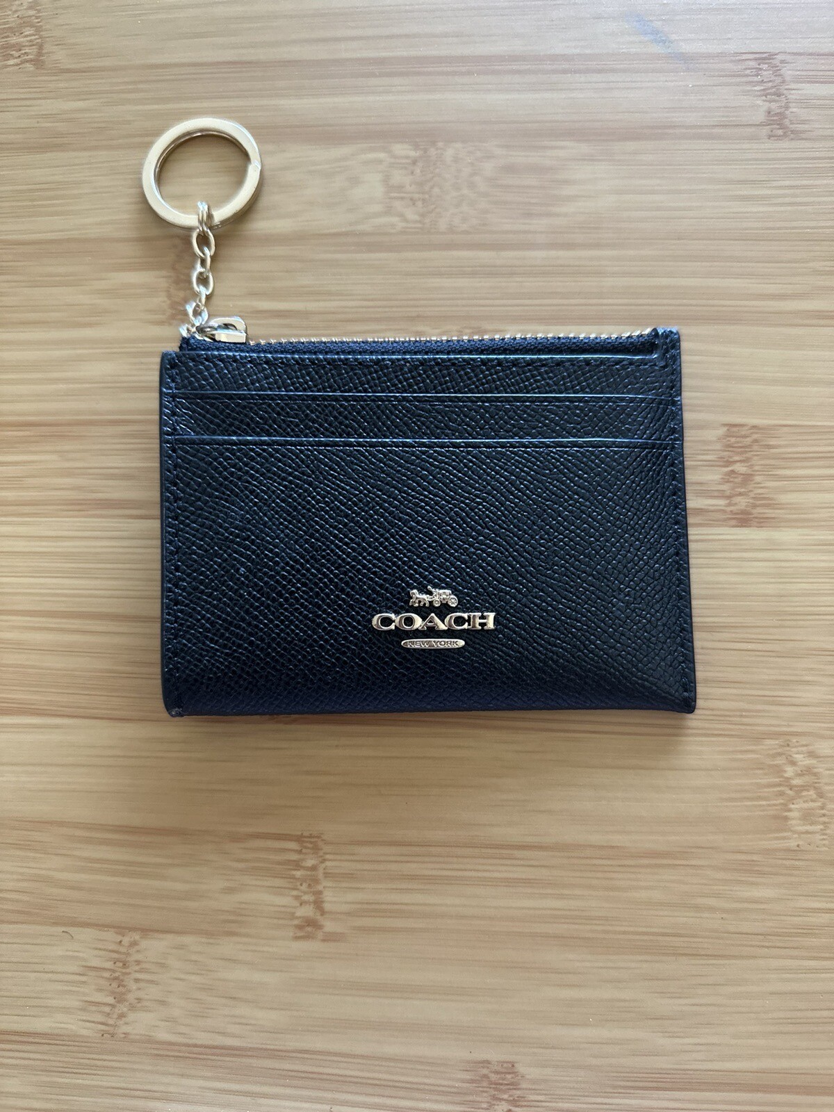 coach mini skinny id card case wallet leather - Gem