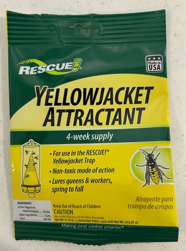 RESCUE Yellowjacket Attractant Refill (4Pack) 4 Week Supply New FREE ...
