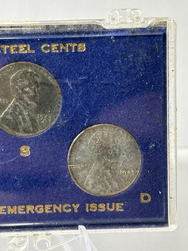 1943 Steel Penny Set Mint Mark P, S, & D Wartime Emergency Issue | eBay