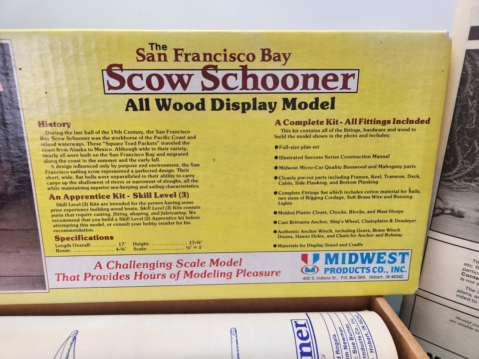 The San Francisco Bay Scow Schooner All Wood Display Mode 1 Ship ...