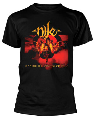 Nile 'Annihilation Of The Wicked' (Noir) T-Shirt - NOUVEAU ET OFFICIEL ...