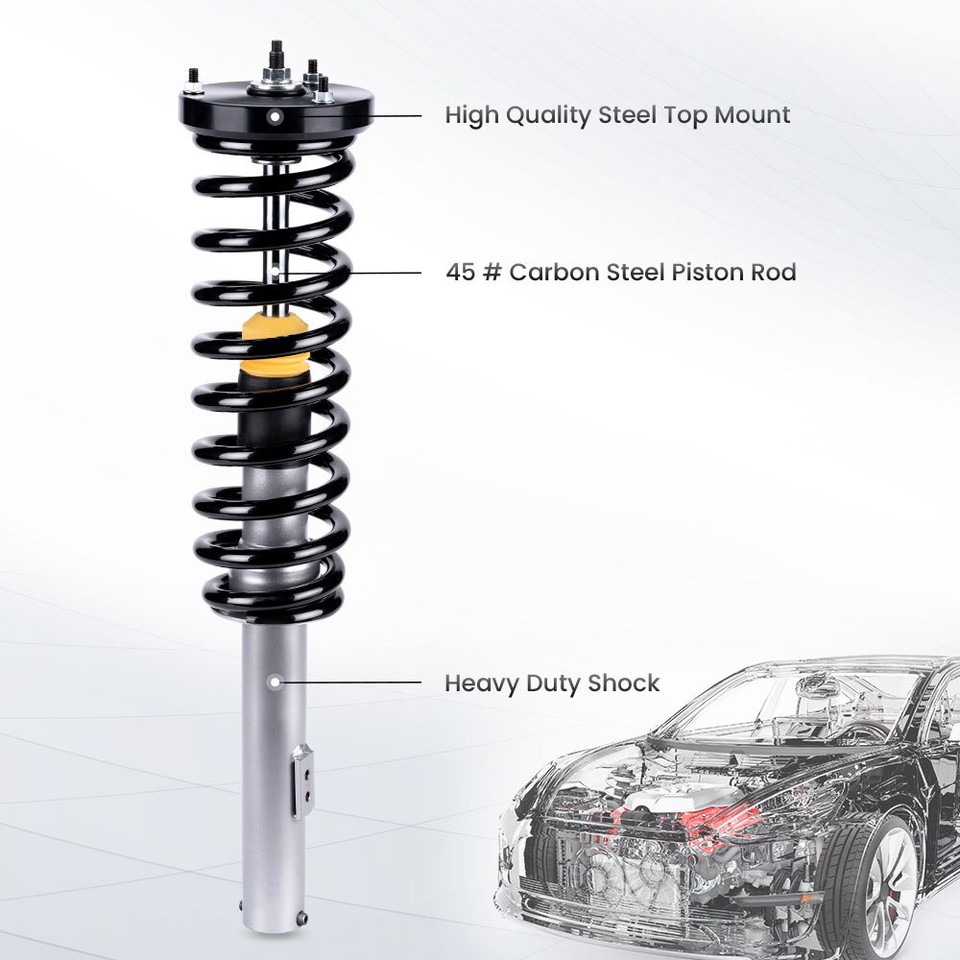2x Front Struts Suspension Shocks For Mercedes Benz W220 S430 S500 S55 ...