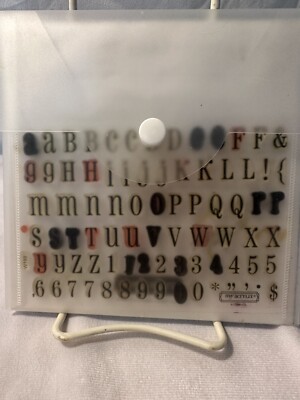 CTMH W189 Alphabet Set Cling Stamp Set | eBay