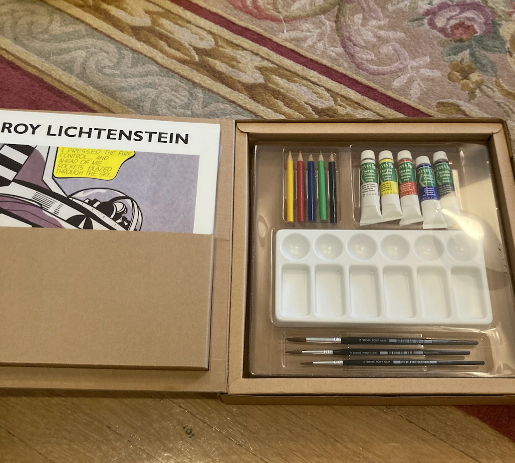 Art Ed Books And Kit Roy Lichtenstein Janet Boris 2001 Book & Paint Kit ...