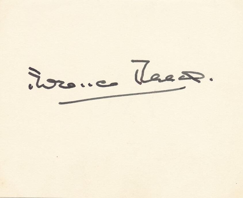 Florence Reed- Signed Index Card | eBay