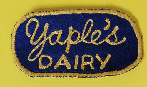 VINTAGE YAPLE'S DAIRY ERIE PENNSYLVANIA UNIFORM PATCH (NEW OLD STOCK ...