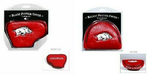 Arkansas Razorbacks NCAA Blade or Mallet Putter Golf Club Head Cover ...