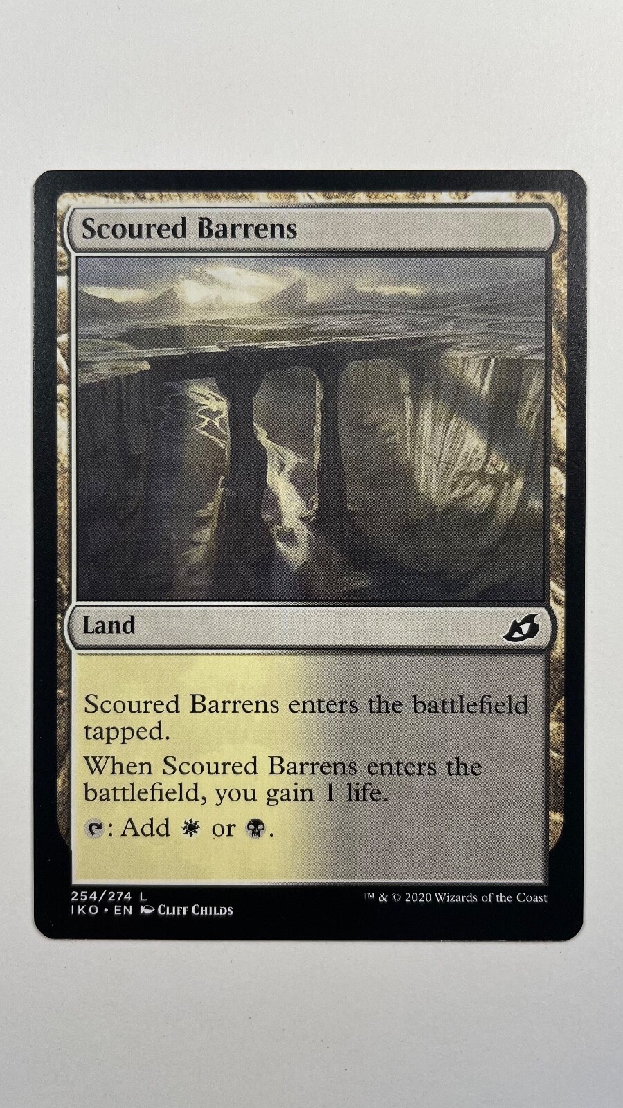 MTG Ikoria Lair of Behemoths Scoured Barrens 254/274 Magic the ...