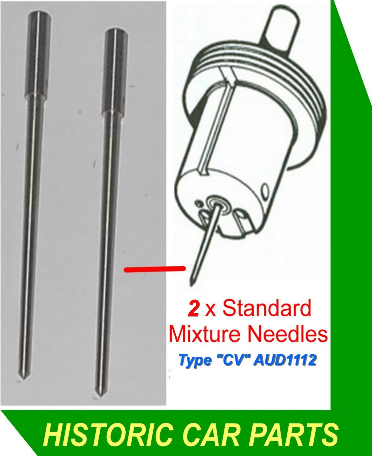 "CV" FUEL MIX NEEDLES for 1¾” SU Carbs on Austin Healey 3000 BN7 BT7 ...