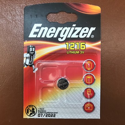 Energizer 1216 CR1216 3V Lithium Coin Cell Battery DL1216, BR1216 ...