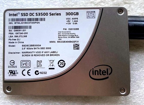 Intel SSD DC S3500 Series 300GB 2.5" SATA 6Gb/s 20nm MLC 7mm ...
