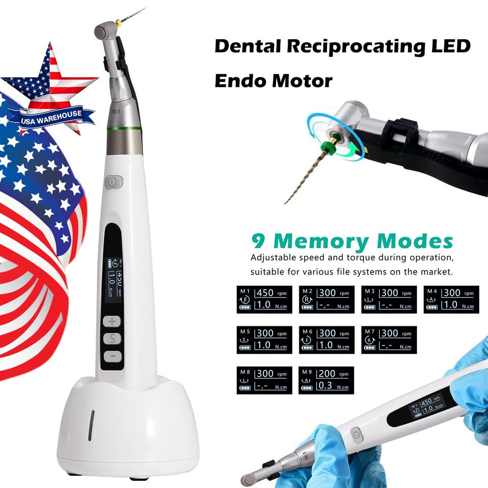 Dental LED Endo Motor Root Contra Angle/Painless Oral Local Anesthesia ...
